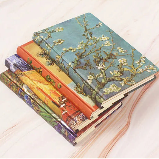 3D Oil Painting Van Gogh Cover Retro Coloring Page Journal – thepaperworm