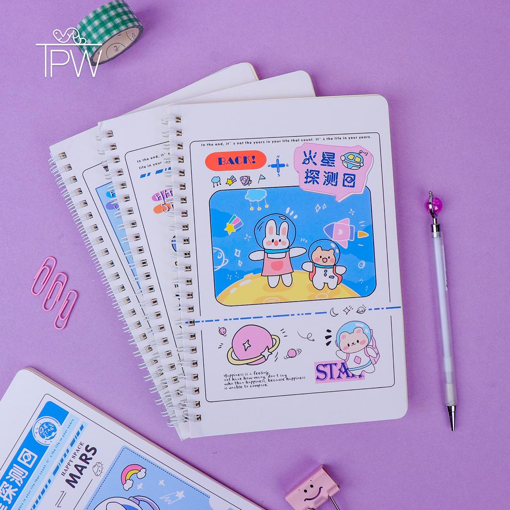 Cute Astronaut Spiral Notebook – thepaperworm