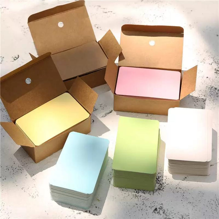 DIY Journaling Colored Blank Flash Cards – thepaperworm