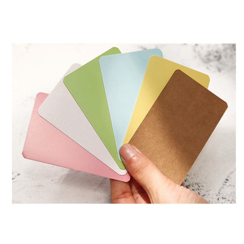 DIY Journaling Colored Blank Flash Cards