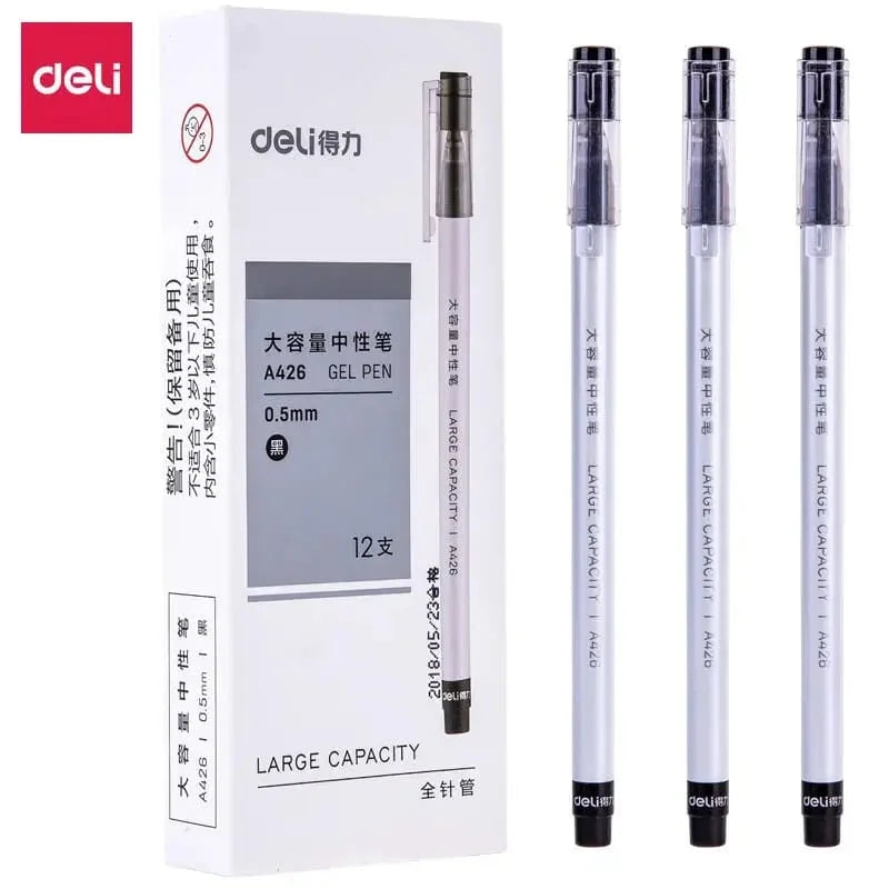 Deli Large Capacity Signature Gel Pen – thepaperworm