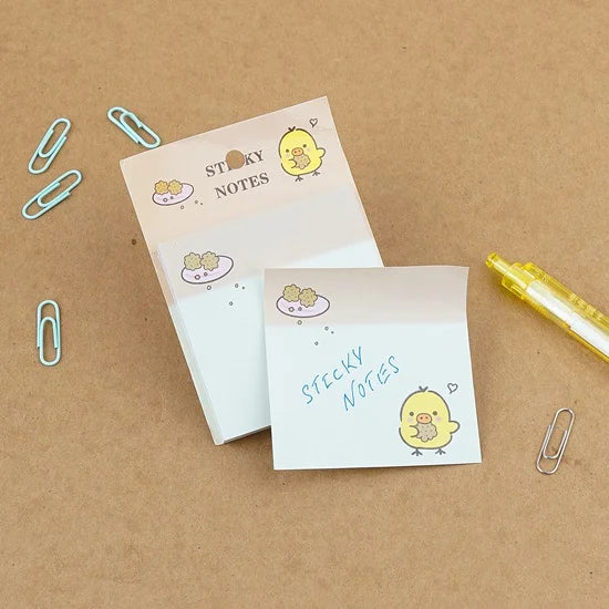 Kawai Yellow Chick Sticky Notes