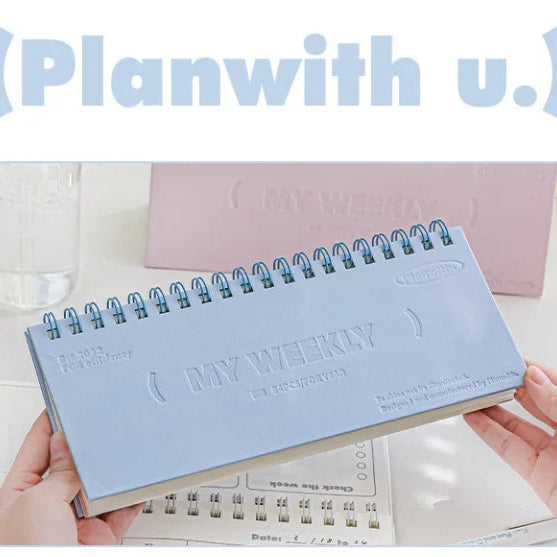 Pastel Colors Spiral Weekly Planner Notepad – thepaperworm