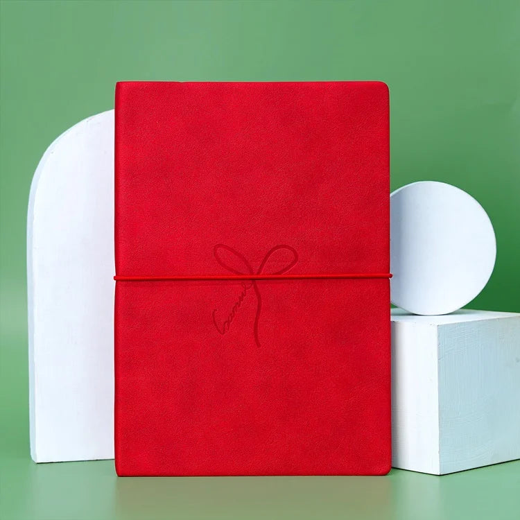 Summer Bow Soft Leather Cover Notebooks