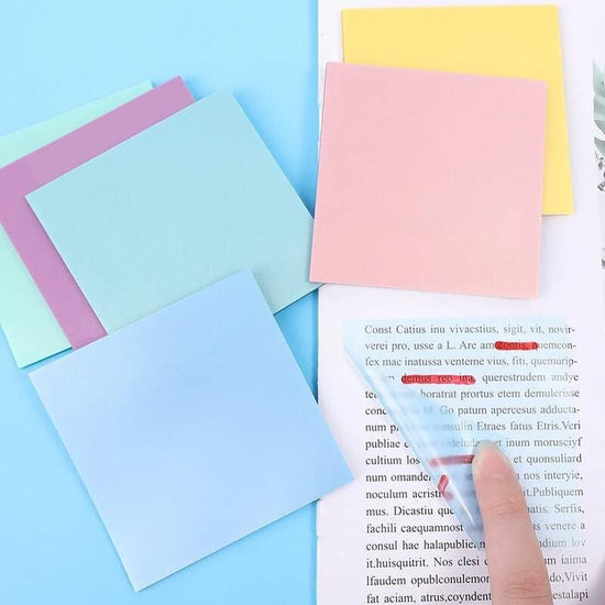 Pastel Color Transparent Sticky Notes – thepaperworm
