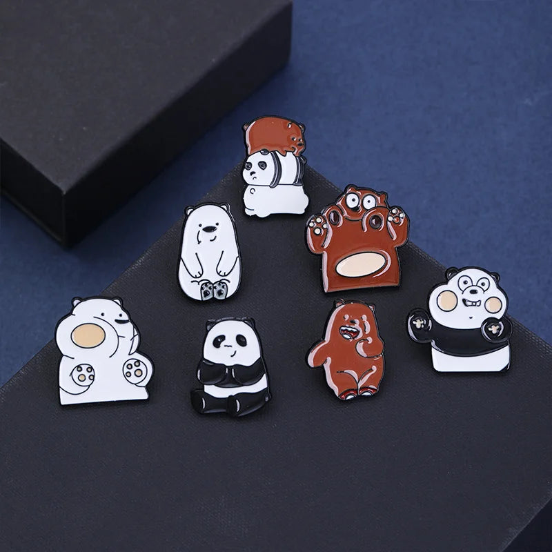 'We Bare Bears' Baby Bears Enamel Pins