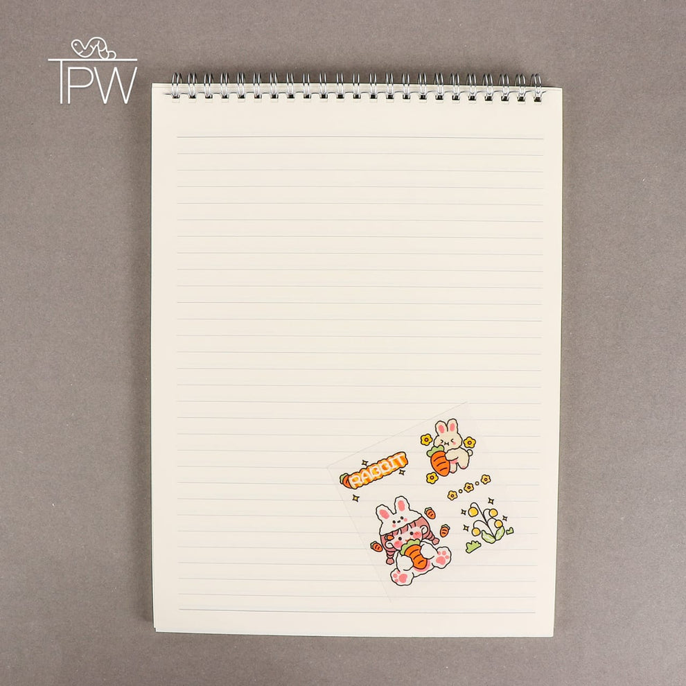 A4 Large Size Flip Up Type Lined Notepad – thepaperworm