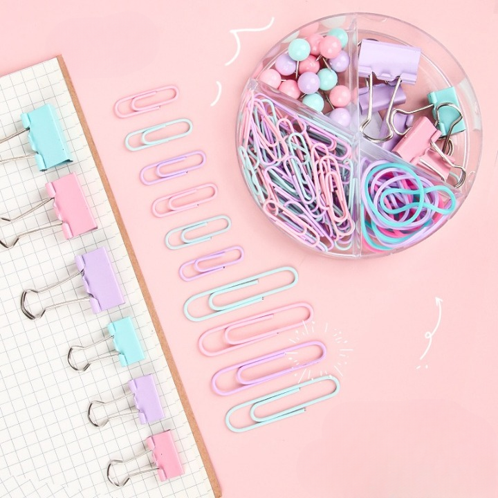Pastel Clips & Pin Box