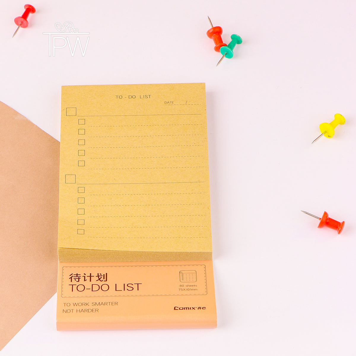 Comix Kraft Paper Sticky Notes Pad