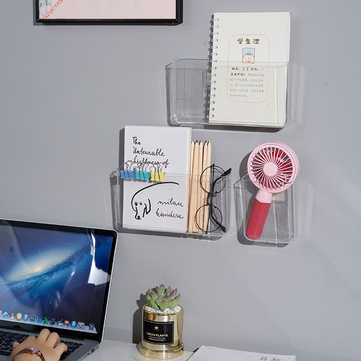Super Fine Transparent Plastic Wall Storage Organizer – thepaperworm